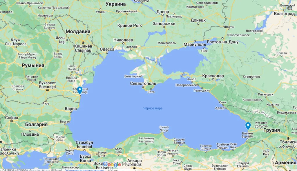 Новая паромная линия Поти-Констанца может использоваться и для перевозки плодоовощной продукции ...